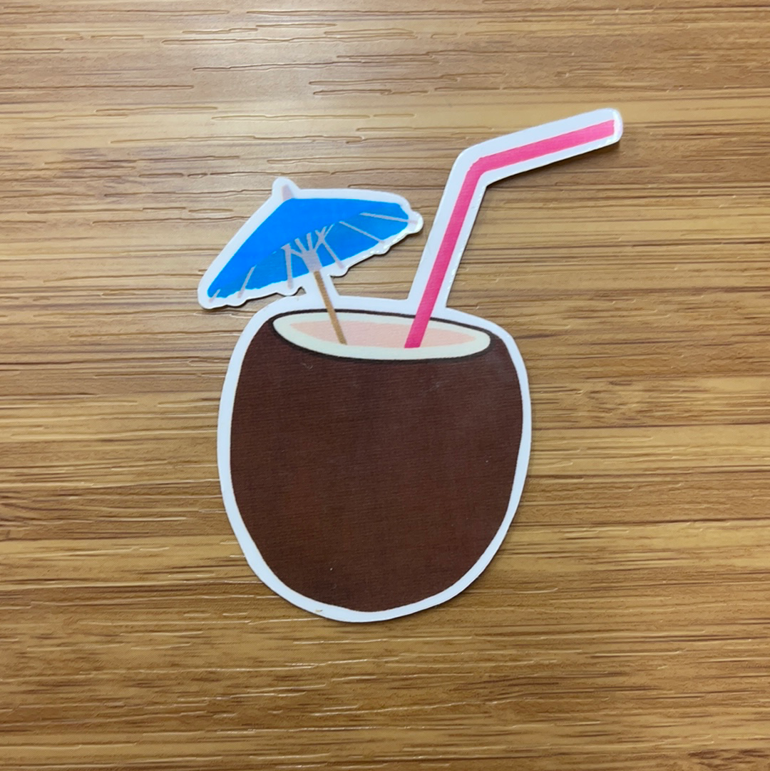 Coconut Drink Sticker – Local Design